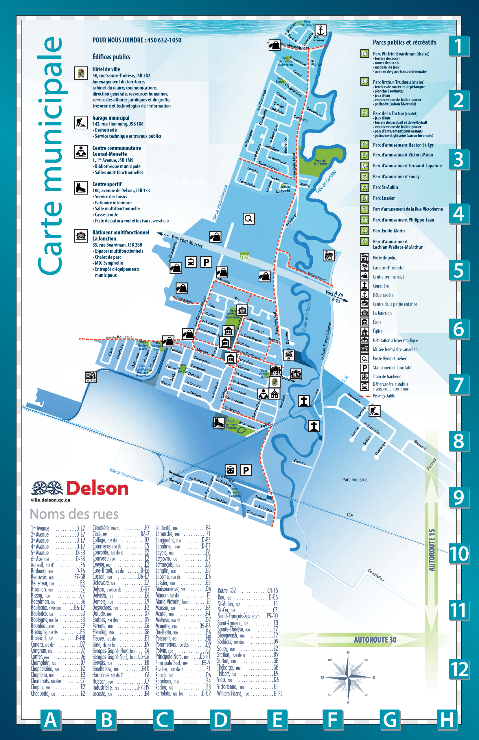 Carte de la municipalité - Ville de Delson